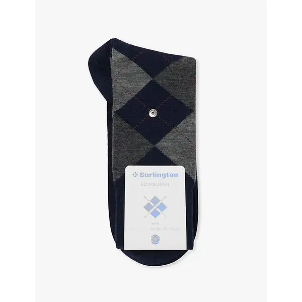 BURLINGTON Edinburgh Cotton-blend Socks - Marine