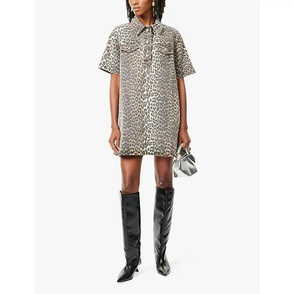 dress with open back Jenna Long Sleeve Open Back Cotton Mini Dress