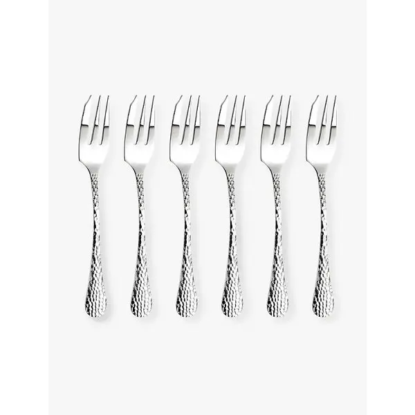 ARTHUR PRICE Avalon Stainless-steel Pastry Forks Set Of Six