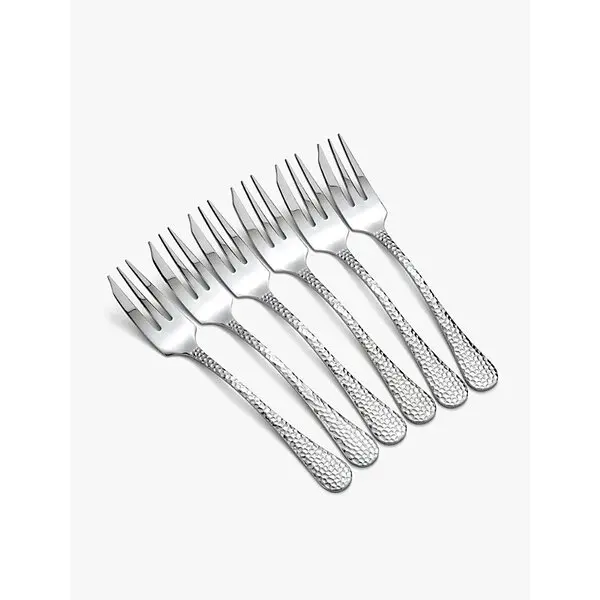 ARTHUR PRICE Avalon Stainless-steel Pastry Forks Set Of Six