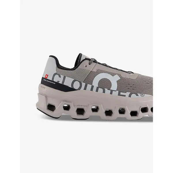On Cloudmonster Chunky-sole Low-top Trainers - Cinder Fog F