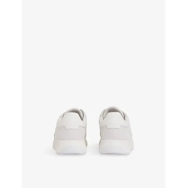 REISS Leather And Suede Low-top Trainers