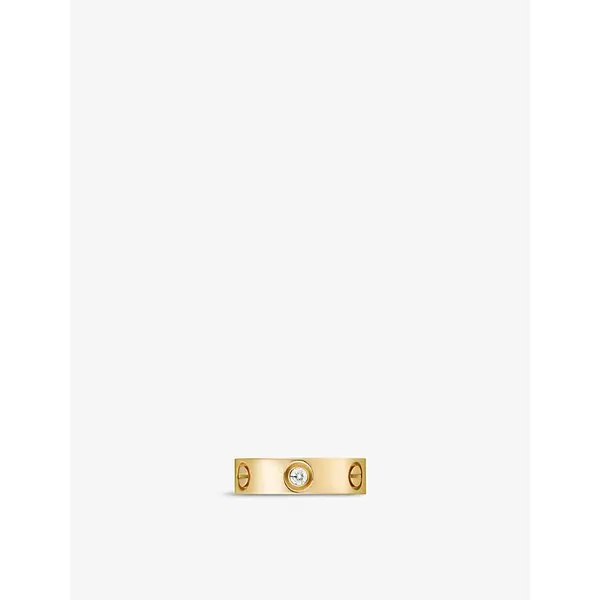 Cartier Love Ring With Diamonds - Yellow Gold