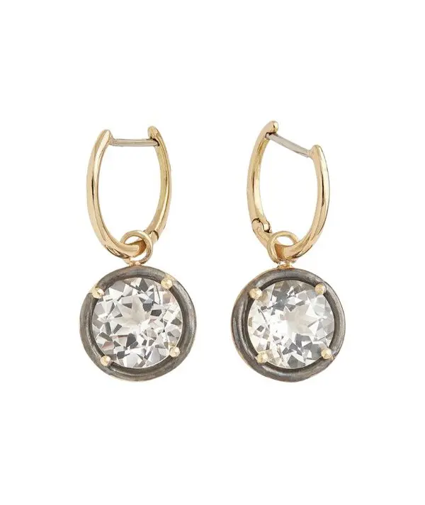 Jamie Wolf 18k Yellow & Topaz Earrings - Gold