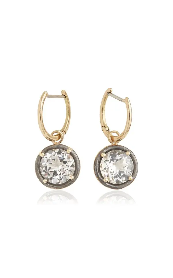 Jamie Wolf 18k Yellow & Topaz Earrings - Gold