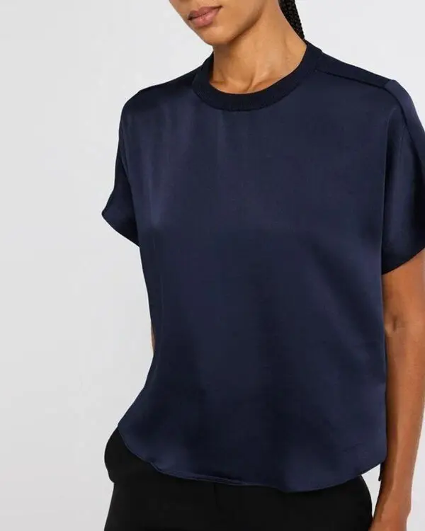 Simkhai Addy Knit T-shirt - Dkblue