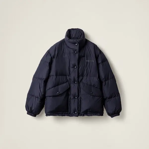 Miu Miu Medium-weight Technical Pongé Down Jacket