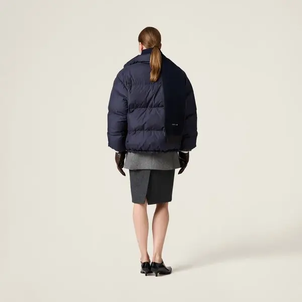 Miu Miu Medium-weight Technical Pongé Down Jacket