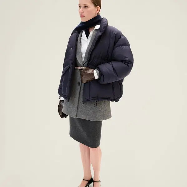 Miu Miu Medium-weight Technical Pongé Down Jacket
