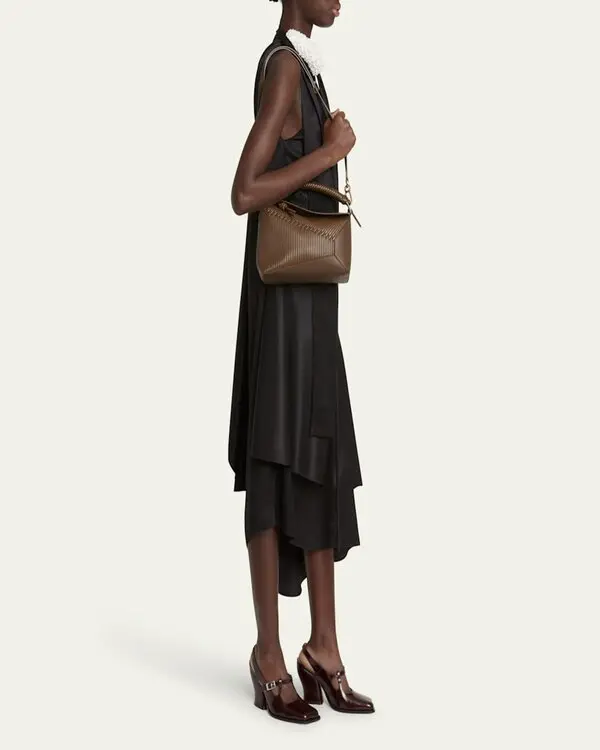 Loewe Puzzle Edge Small Calfskin Top-handle Bag