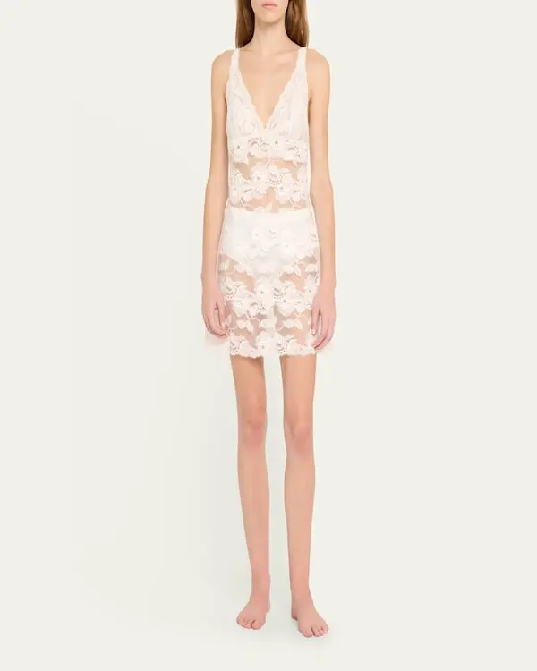 Natori Imagine Deep V-neck Lace Chemise