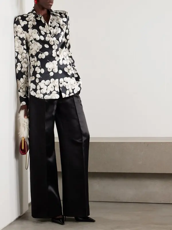 Balmain Printed Satin Shirt