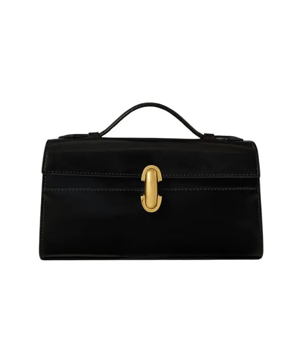 Savette Symmetry Pochette Glossed-leather Tote