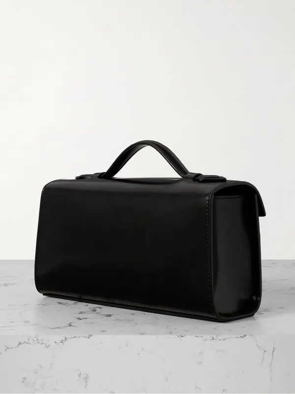 Savette Symmetry Pochette Glossed-leather Tote