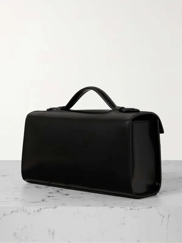 Savette Symmetry Pochette Glossed-leather Tote