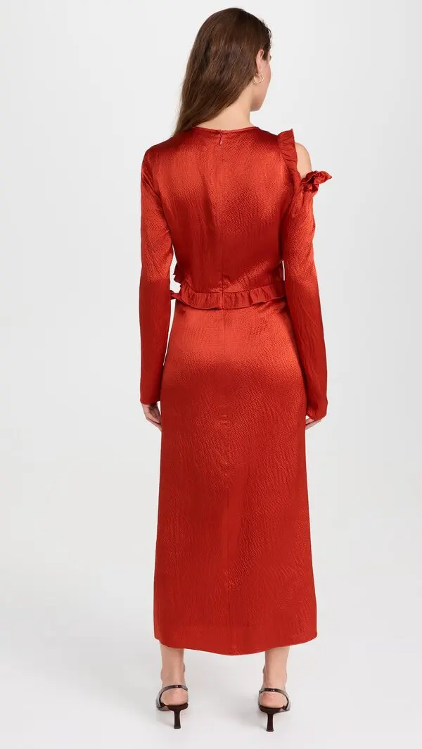 strapless open back dress Rachel Comey Sevier Dress Red main image 0