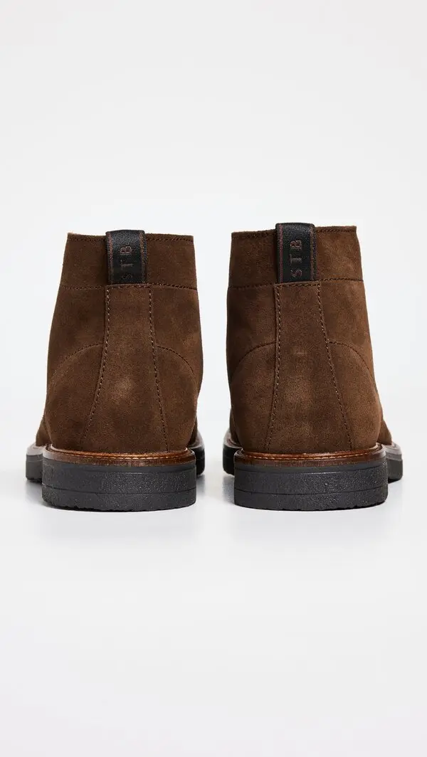 Shoe The Bear Kip Water Repellent Suede Apron Boots In Brown 