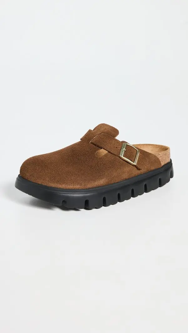 BIRKENSTOCK Boston Chunky Clogs - Dark Tea