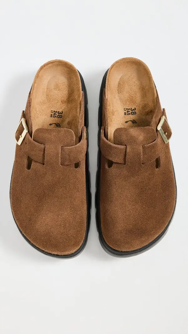 BIRKENSTOCK Boston Chunky Clogs - Dark Tea