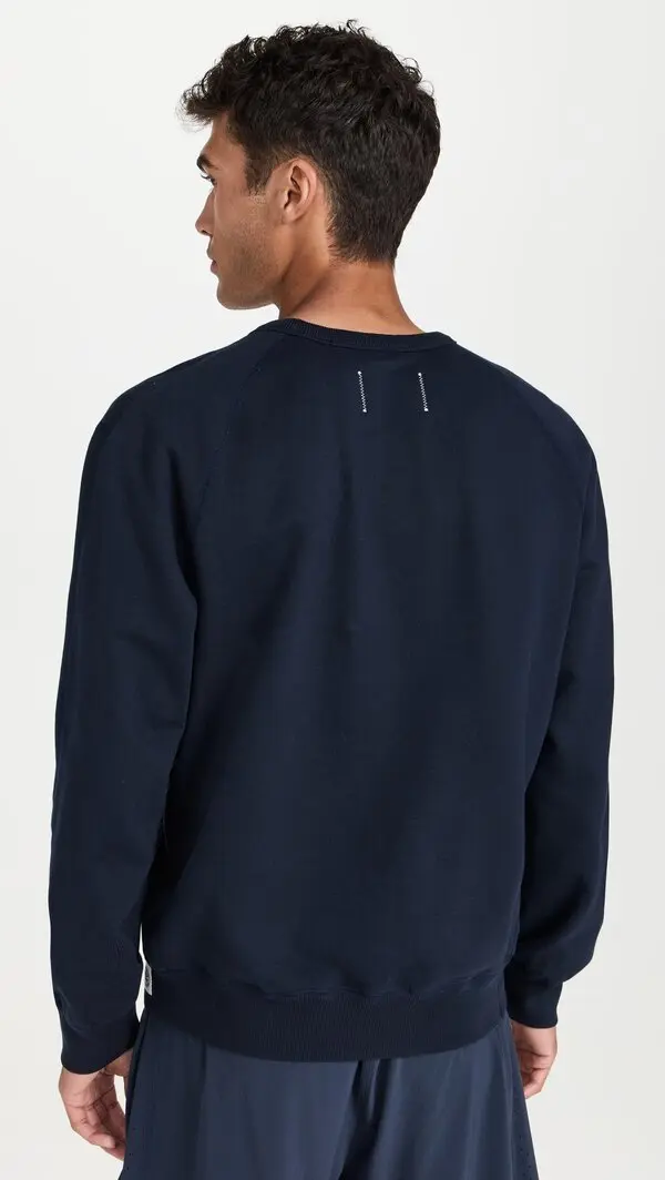 Reigning Champ Midweight Terry Crewneck - Navy