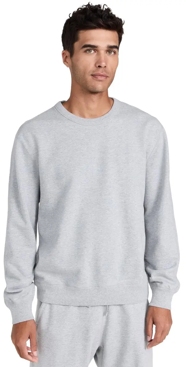 Reigning Champ Midweight Terry Crewneck - Heather Grey
