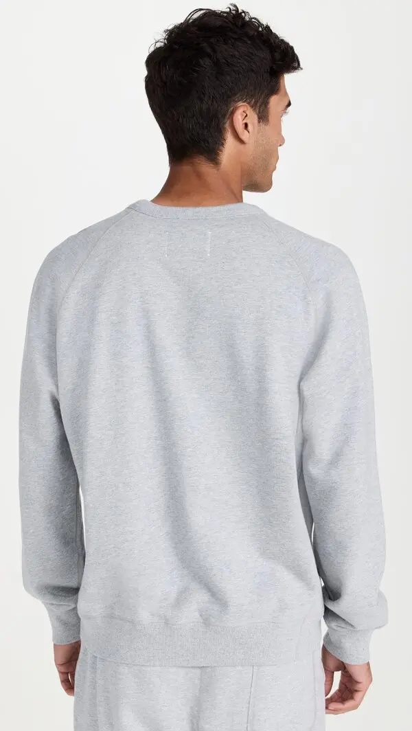Reigning Champ Midweight Terry Crewneck - Heather Grey