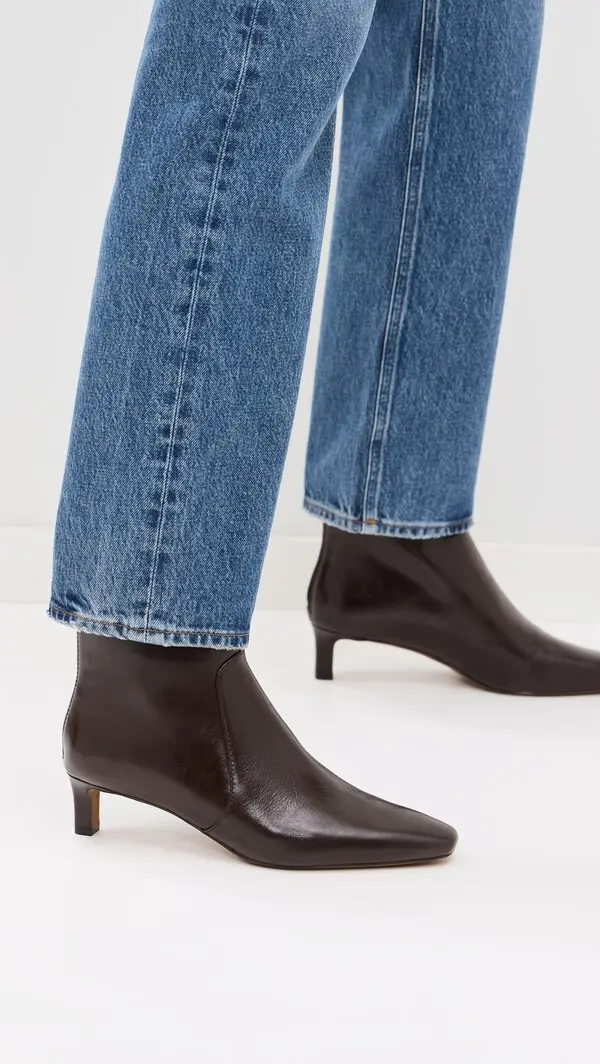 Madewell Dimes Kitten Heel Boot - Turkish Coffee