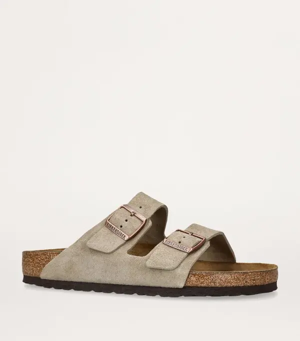 BIRKENSTOCK Arizona Suede Sandals - Brown