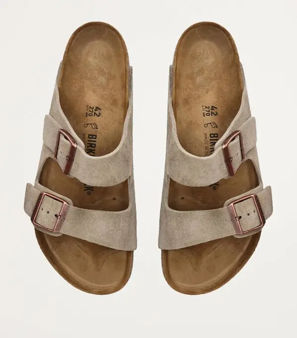 BIRKENSTOCK Arizona Suede Sandals - Brown