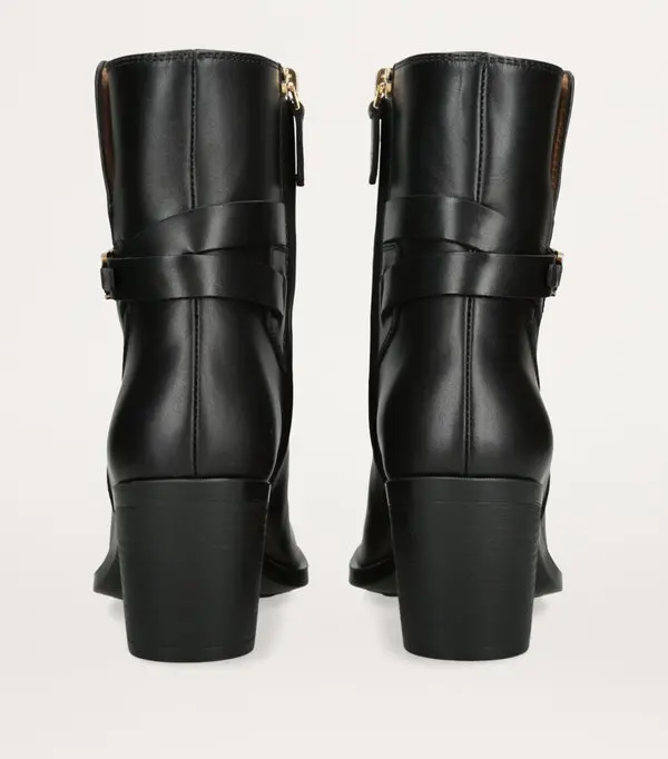 TOD'S Leather Gomma Tronch Ankle Boots 60