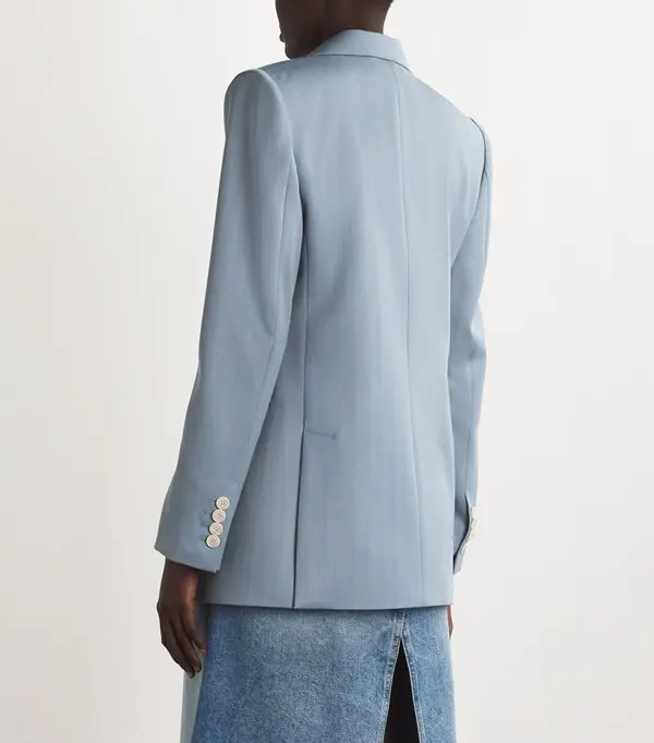 Stella McCartney Wool Double-breasted Blazer - Blue