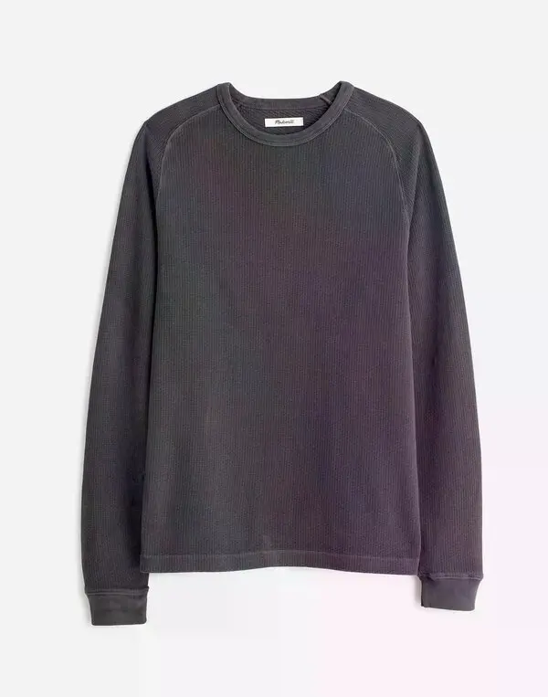 Madewell Long-sleeve Thermal Tee - Coal