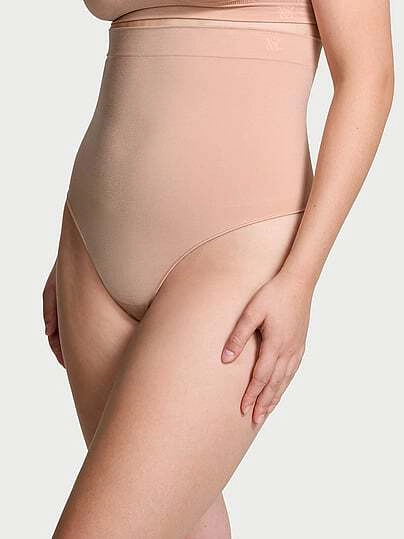 Victoria's Secret Shapewear Victoria Seamlessshaping™ High-waist Thong Panty - Beige