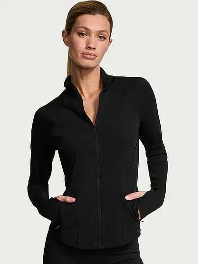 Victoria's Secret Vsx Elevate™ Full-zip Jacket - Black