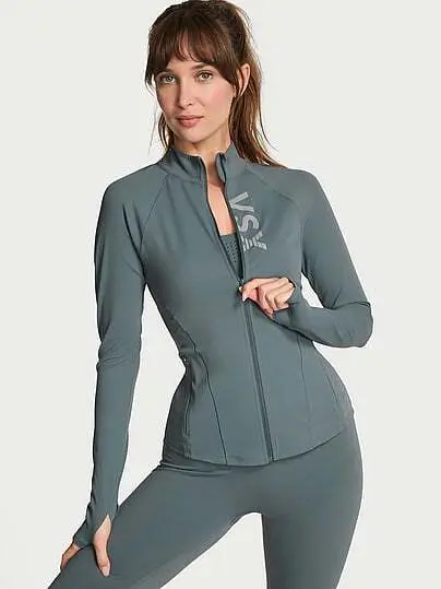 Victoria's Secret Vsx Elevate™ Full-zip Jacket - Grey