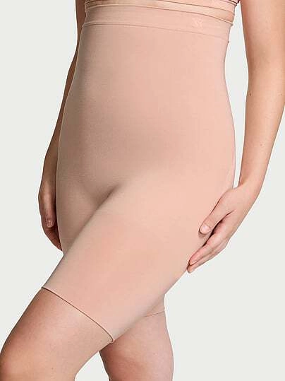 Victoria's Secret Shapewear Victoria Seamlessshaping™ Mid-thigh Shorts - Beige