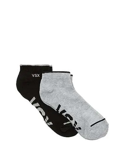 Victoria's Secret Vsx Ankle Socks 2 Pack - Print