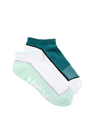 Victoria's Secret Vsx 2-pack Ankle Socks - Print