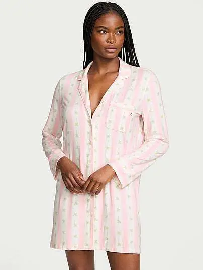 Victoria's Secret Sosoft™ Modal Button-front Sleepshirt - Print