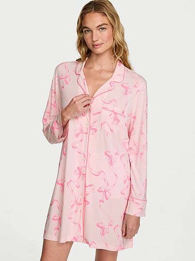 Victoria's Secret Sosoft™ Modal Button-front Sleepshirt - Print