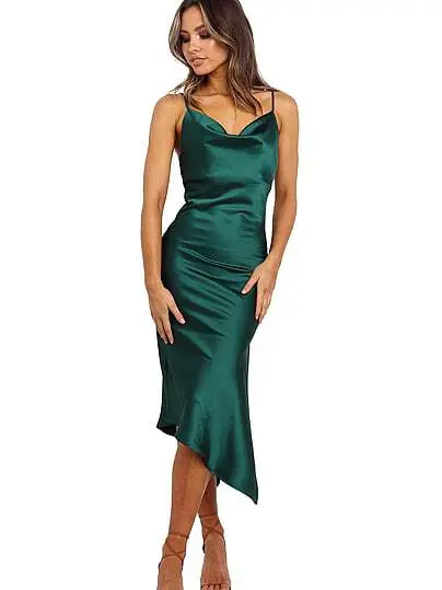 green emerald velvet dress Niamh Midi Dress