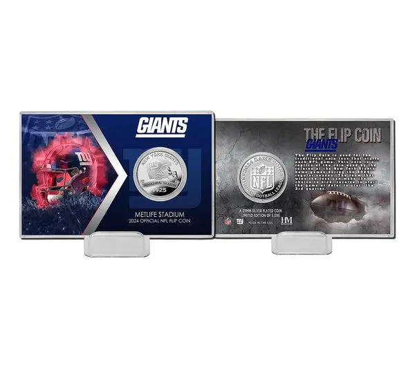 HIGHLAND MINT 2024 Nfl Silver Plate Official Game Flip Coin Acrylic Holder - One-color
