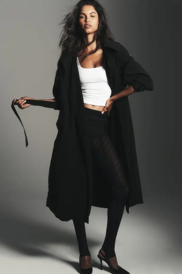Alo Yoga Crinkle On The Move Trench Jacket - Black