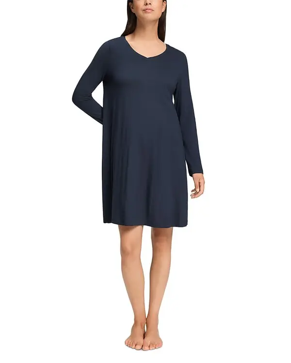 Hanro Sleep & Lounge Nightgown - Deep Navy