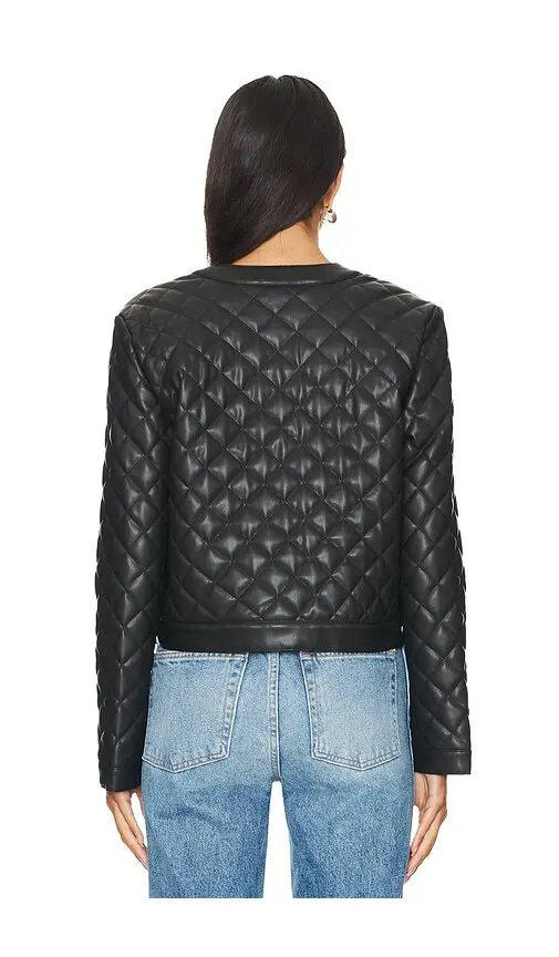 Steve Madden Martine Quilted Faux Leather Jacket