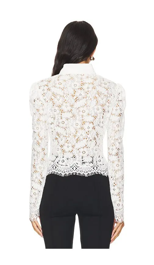 SAU LEE Roberta Lace Top