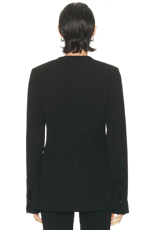 TOTEME Collarless Evening Jacket - Black