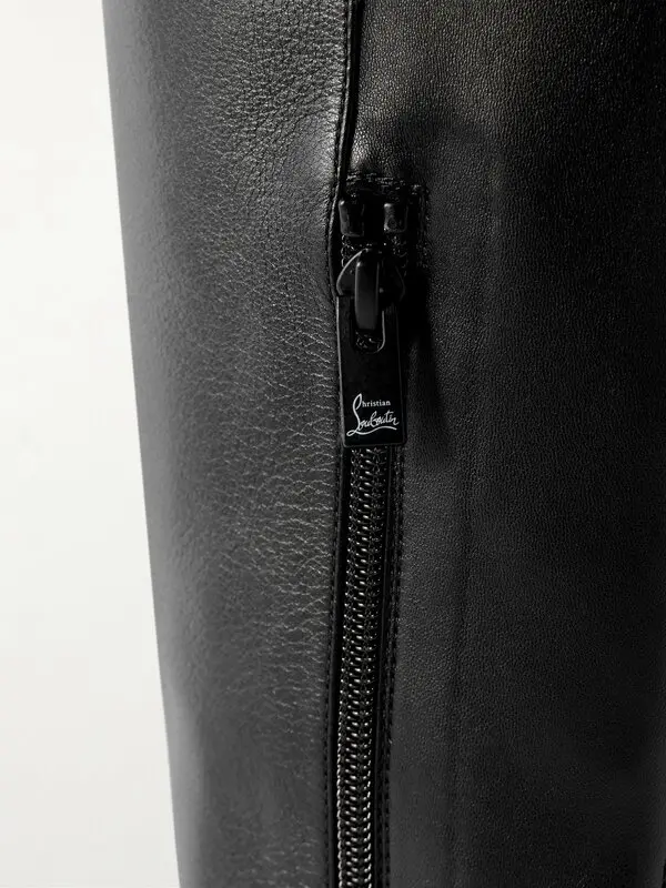 CHRISTIAN LOUBOUTIN Jane Botta 55 Leather Knee Boots
