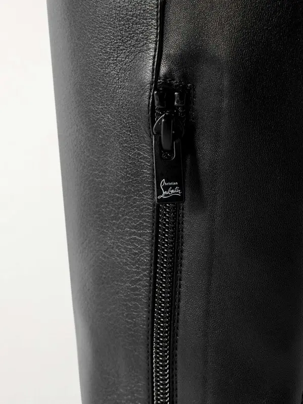 CHRISTIAN LOUBOUTIN Jane Botta 55 Leather Knee Boots