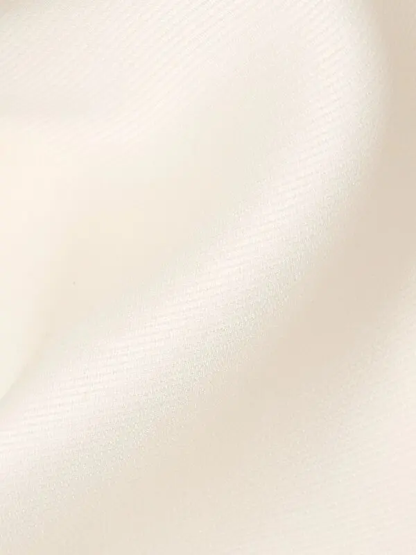 Khaite Ami Draped Silk-gazar Top - White